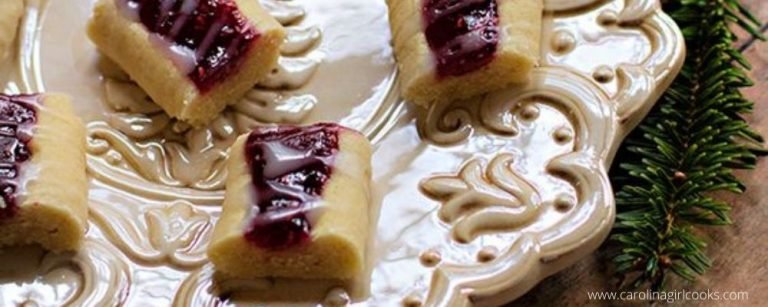 Ruthie's Fanciful Raspberry Ribbons Recipe - Carolina Girl Cooks